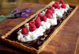 ChelseaWinter.co.nz Chocolate tart with berries & lavender cream ...